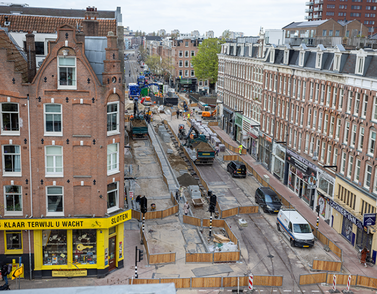 Ingrijpende klus in Amsterdam-West; de Kinkerstraat op de schop | KWS